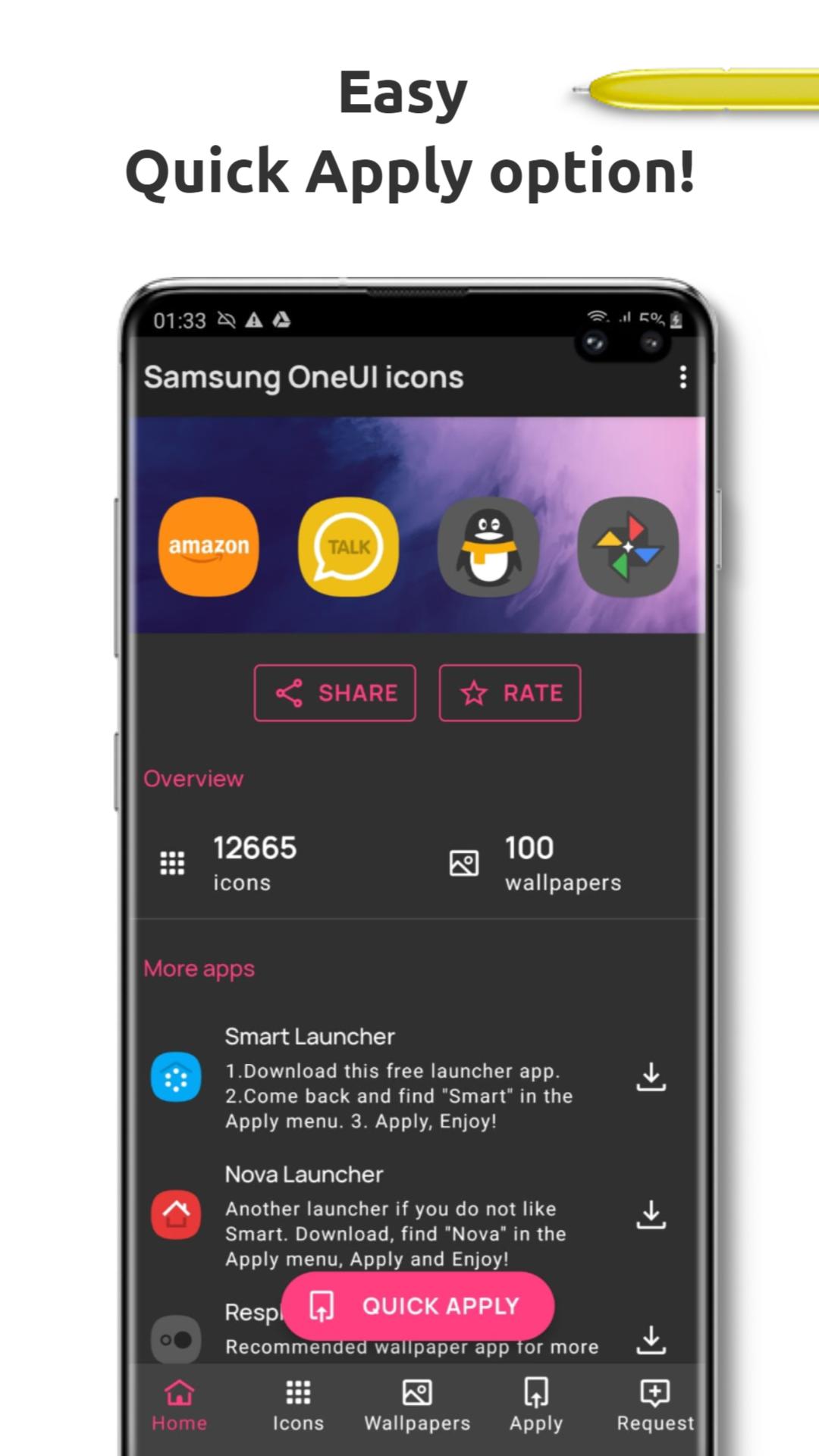 Android용 One UI Icon Pack - Samsung Icons & Wallpapers - APK 다운로드 Android용 One UI Icon Pack - Samsung Icons & Wallpapers - APK 다운로드