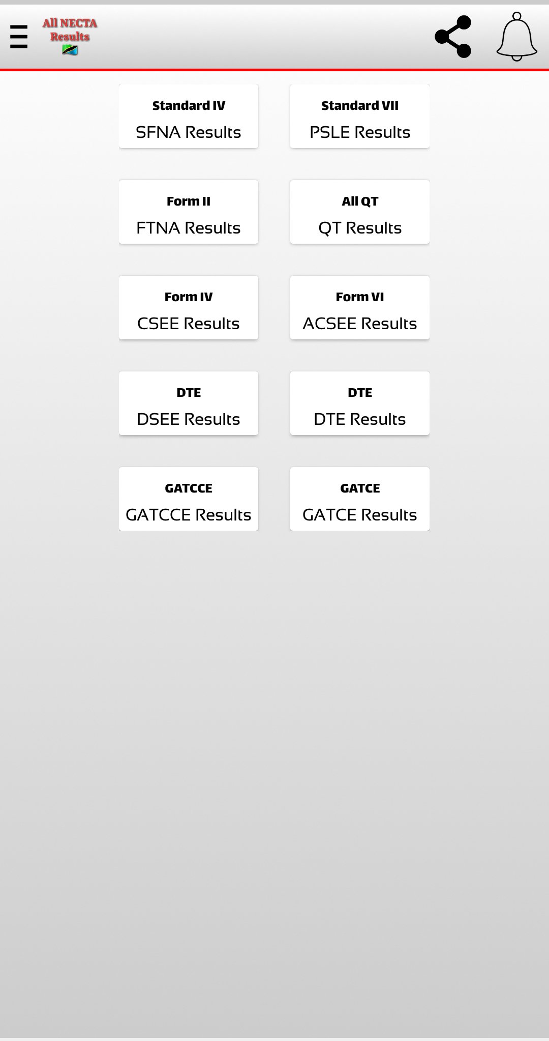 All NECTA Results APK for Android Download