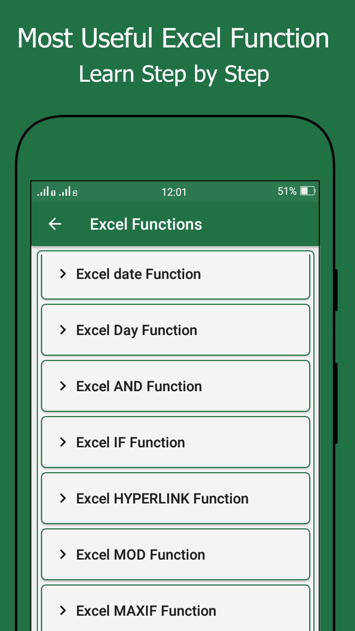 Microsoft Excel 2016 Functions Formulas Quick Reference Card With