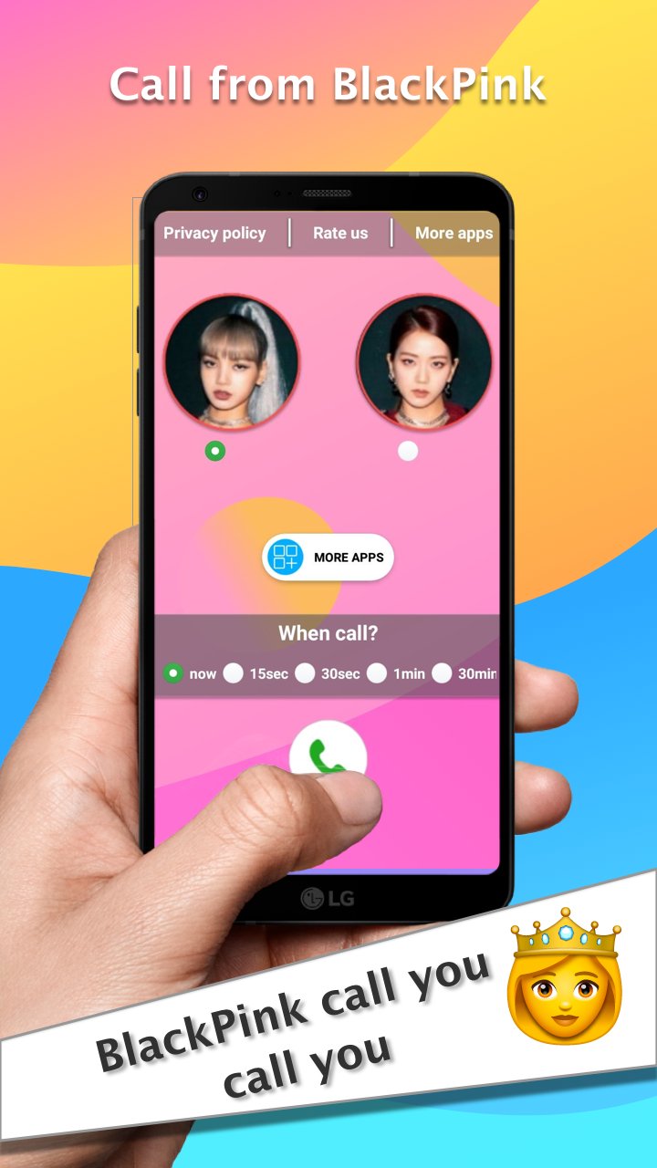 💖Blackpink fake call | Lisa and Rosé 💖 APK per Android Download