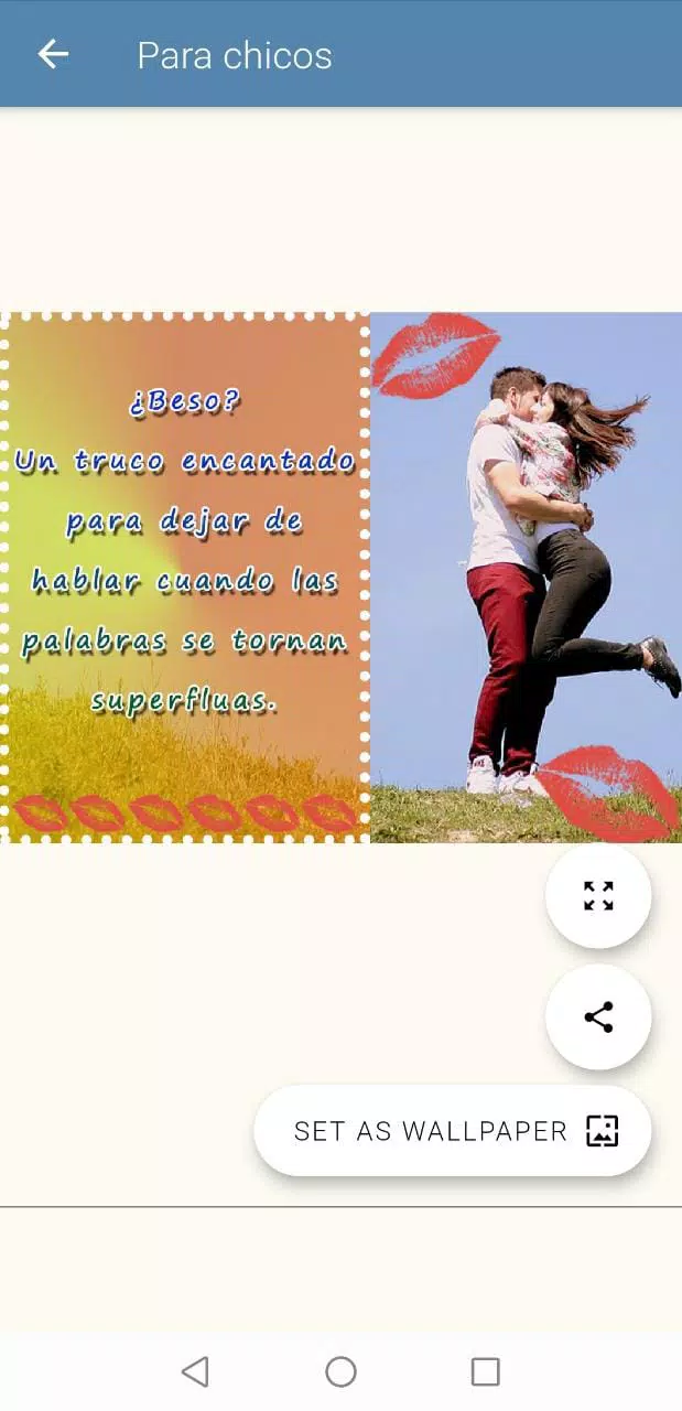 Imagenes De Besos Con Frases De Amor