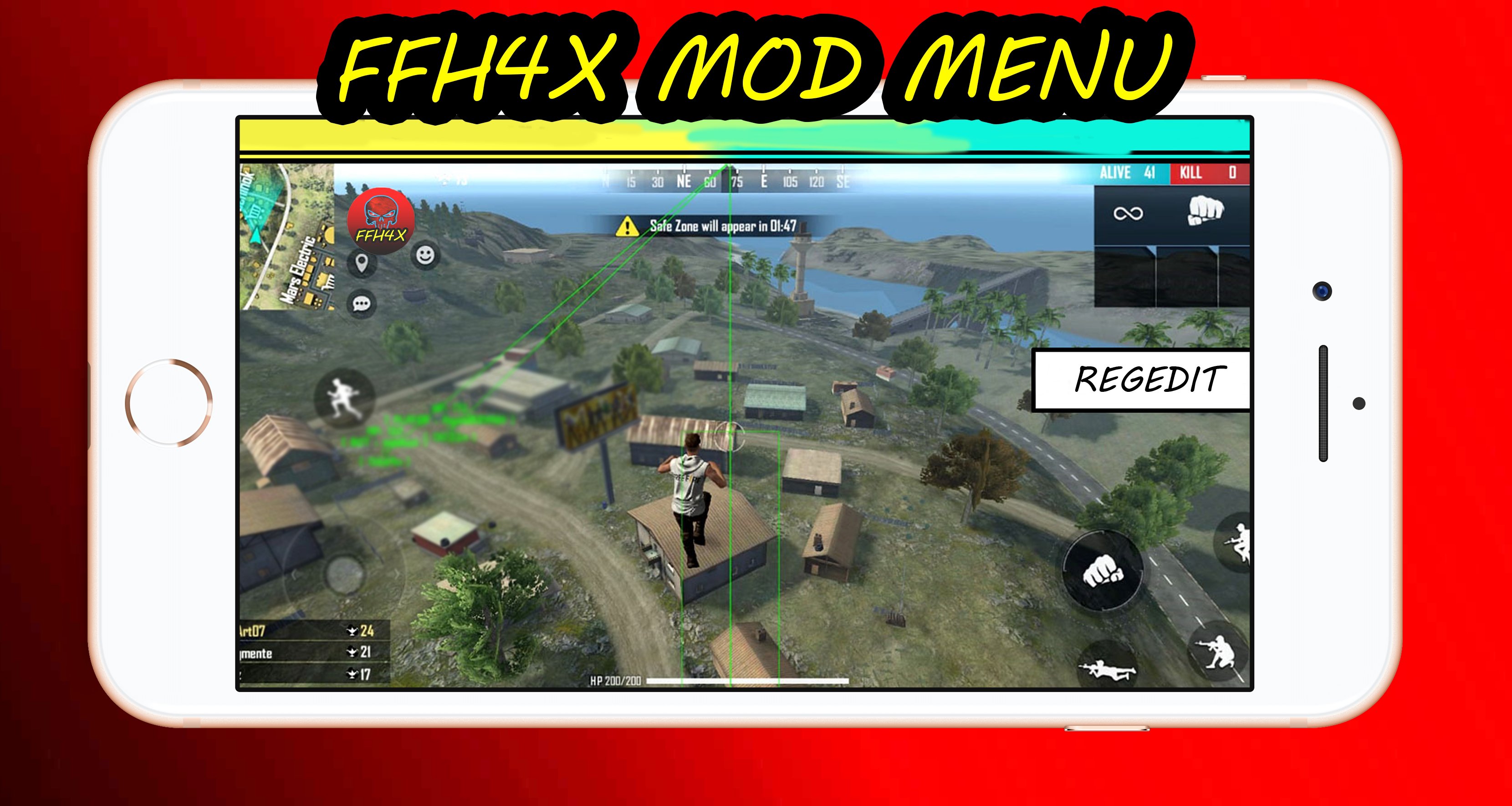 FFH4X mod menu for fire APK for Android Download
