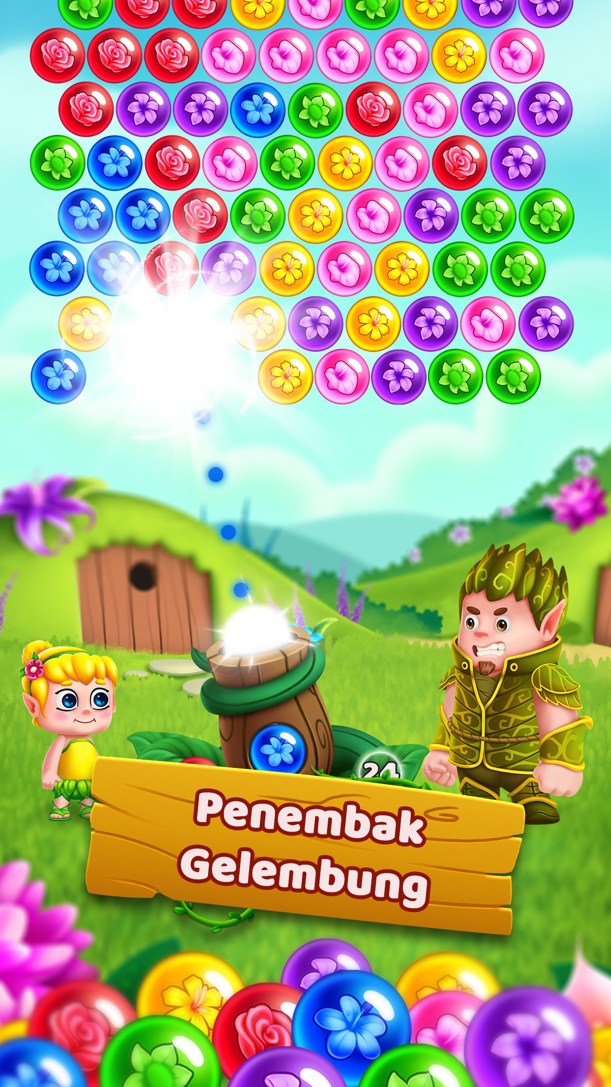 Bubble Shooter-Permainan Bunga APK untuk Unduhan Android