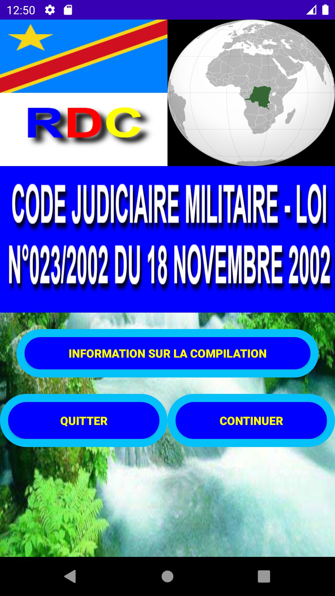 Descarga de APK de Code judiciaire militaire RDC para Android