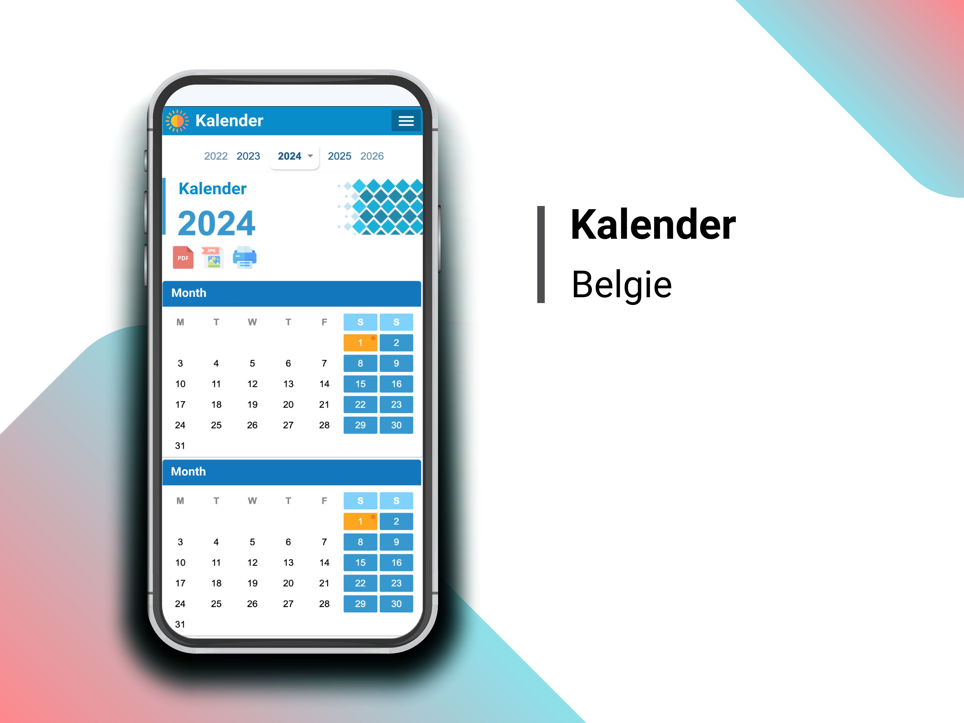 Download do APK de Kalender België para Android
