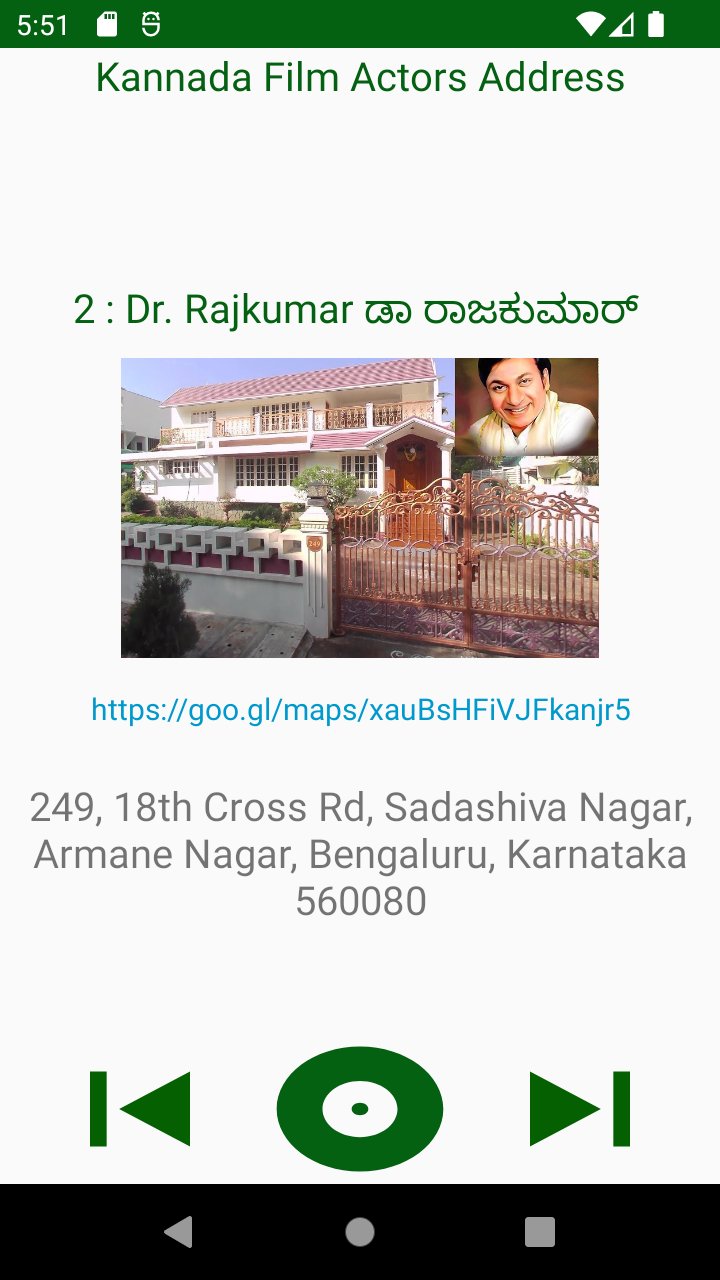 Kannada Actors Address Book APK for Android Download