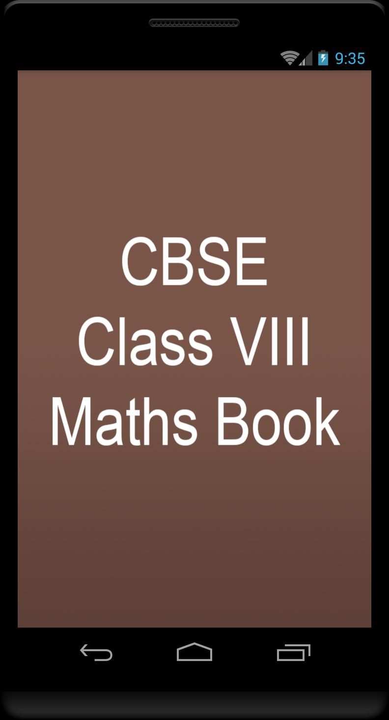 CBSE Class VIII Maths Book APK cbse-class-viii-maths-book-apk