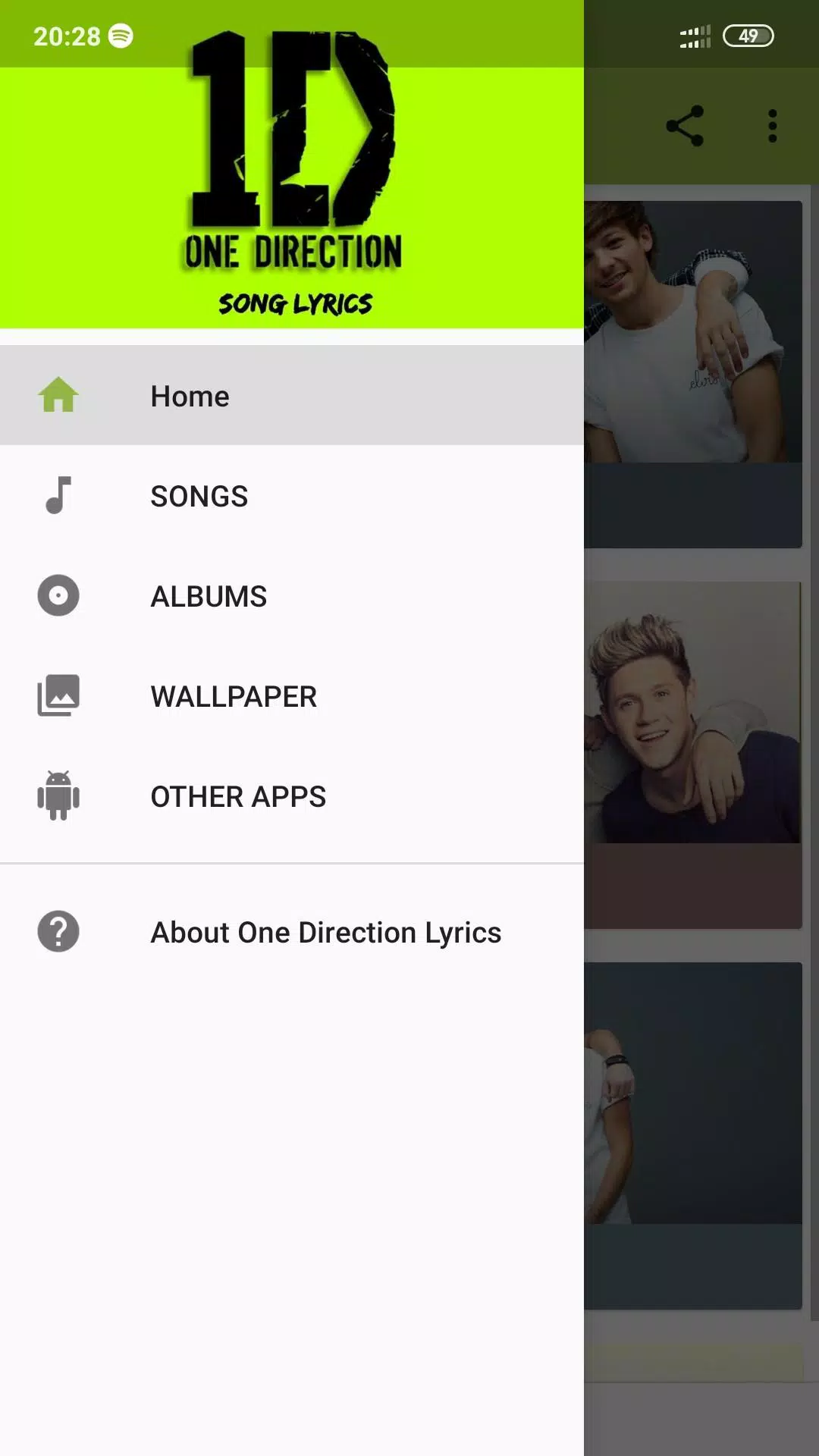 One Direction Song Quotes Picture