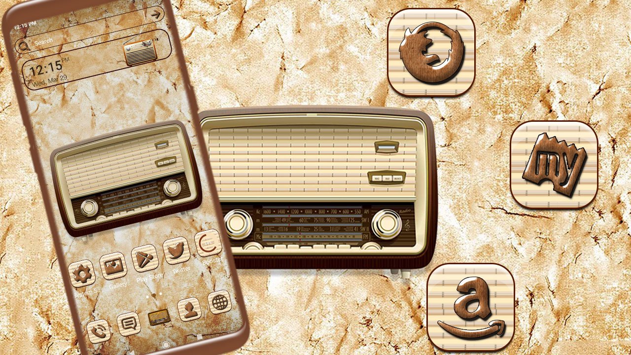 Vintage Radio Launcher Theme APK for Android Download