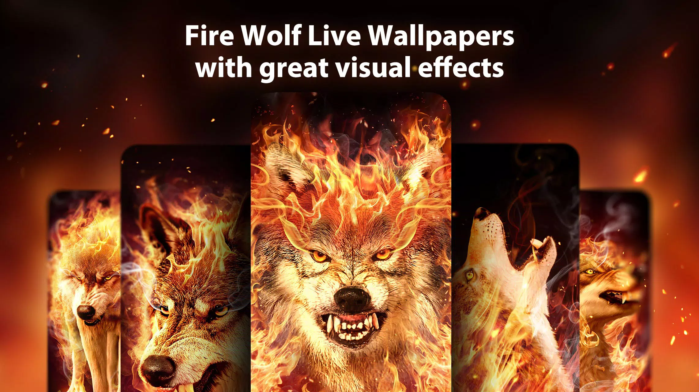 Cool Fire Wolf Wallpapers