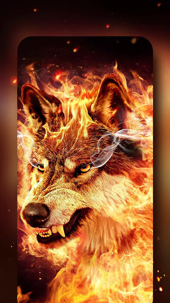 Fire Wolf Wallpaper