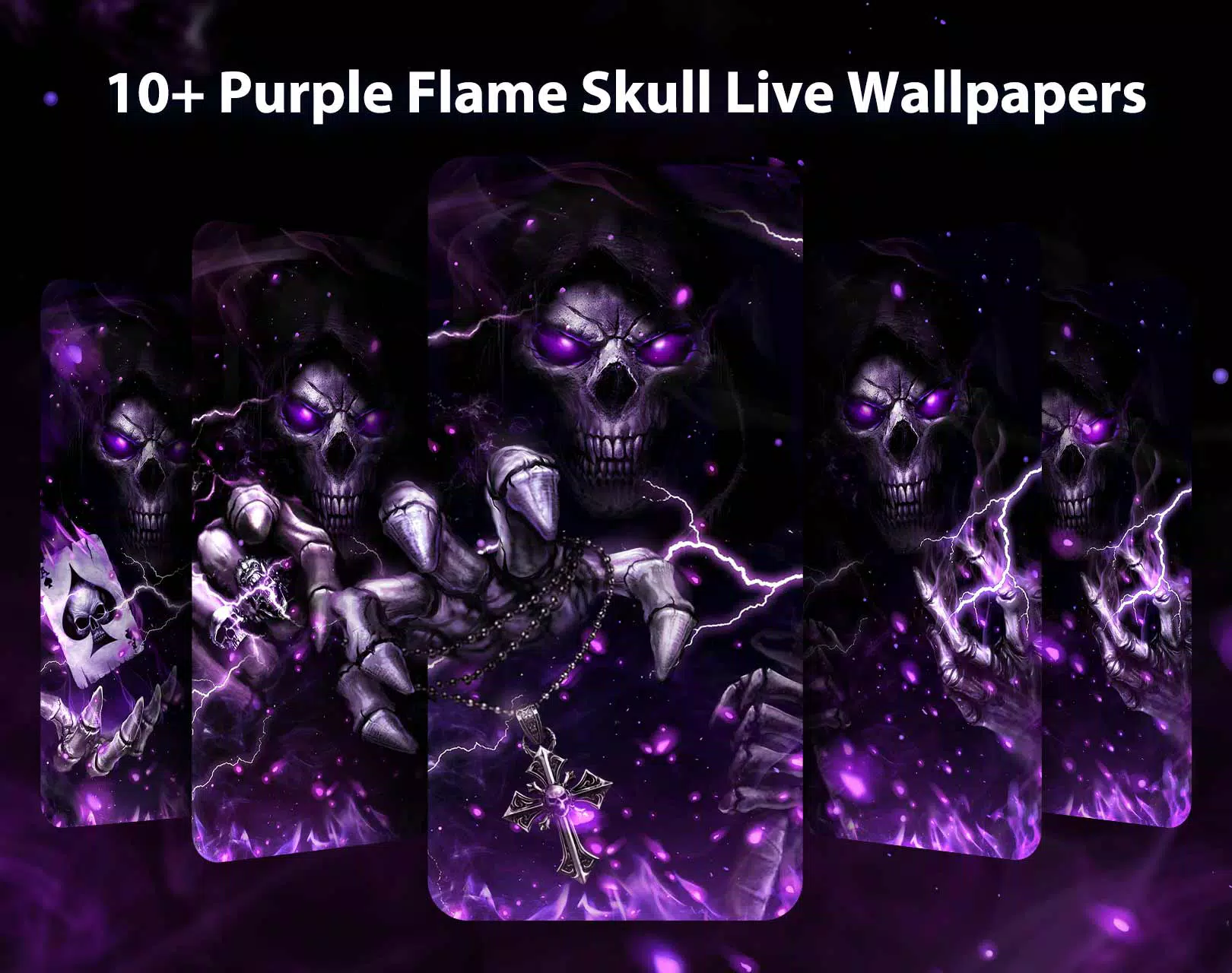 Purple Fire Skull