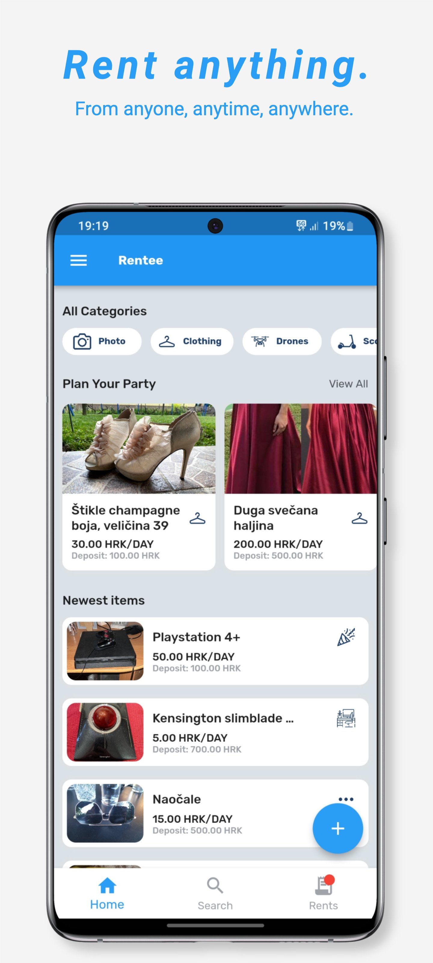 Rentee: Rent anything anytime! APK for Android Download
