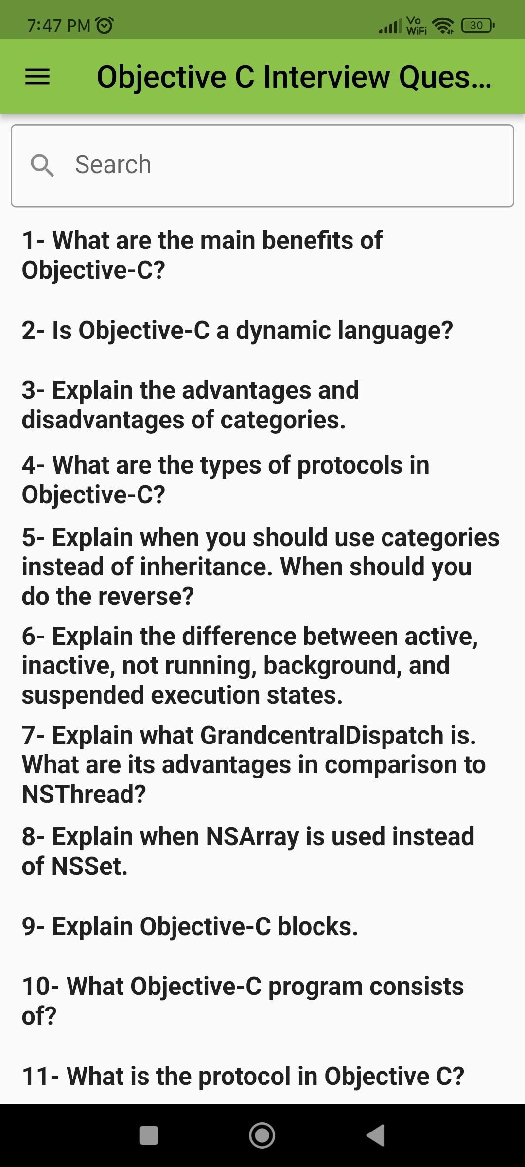 Objective C Interview Question Apk For Android Download