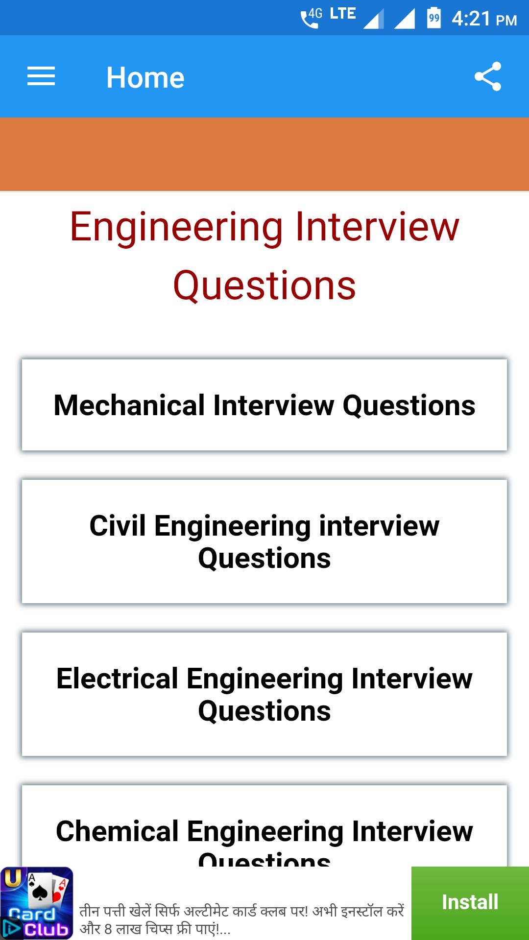 Engineering Interview Question & Answer APK Download for Android ... Engineering Interview Question & Answer APK Download for Android ...
