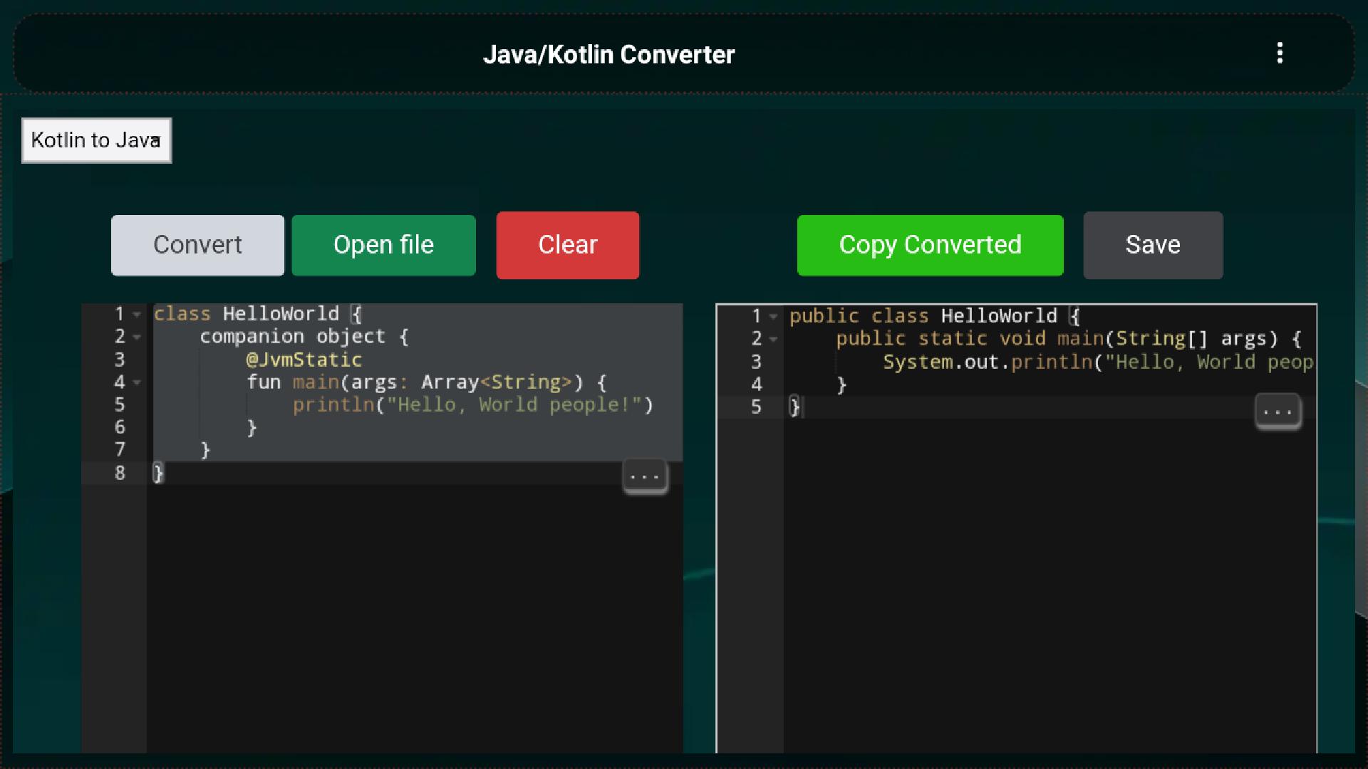 Kotlinjava Converter Apk For Android Download