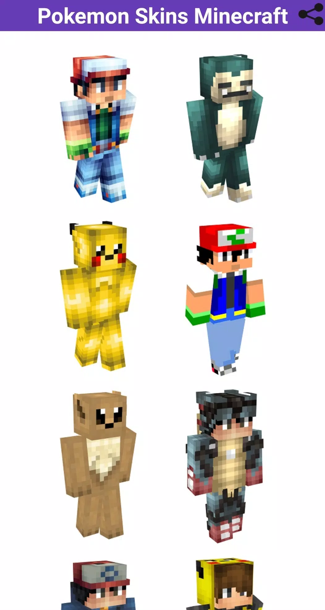 Minecraft Pokemon Skins