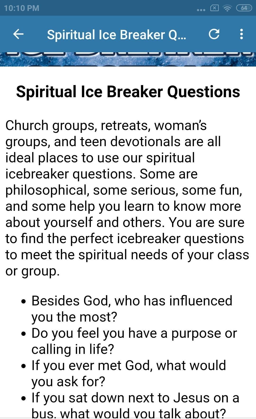 Ice Breaker Questions For Android APK Download ice-breaker-questions-for-android-apk-download