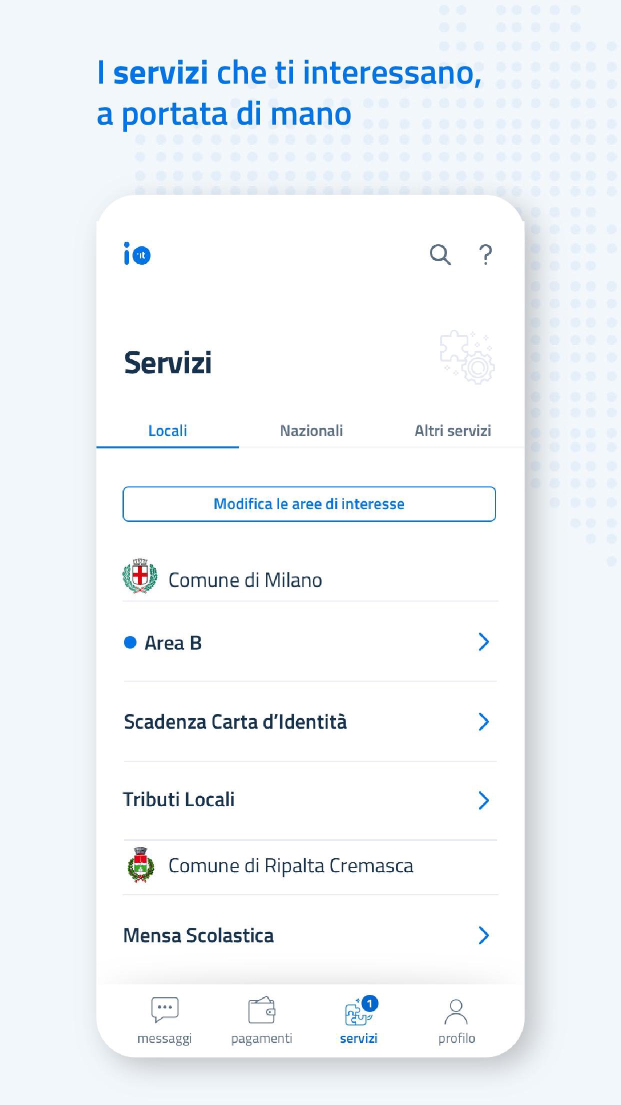 IO, l'app dei servizi pubblici for Android - APK Download