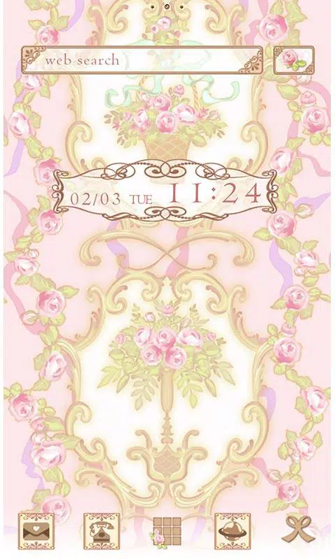 Pink Rococo Wallpaper