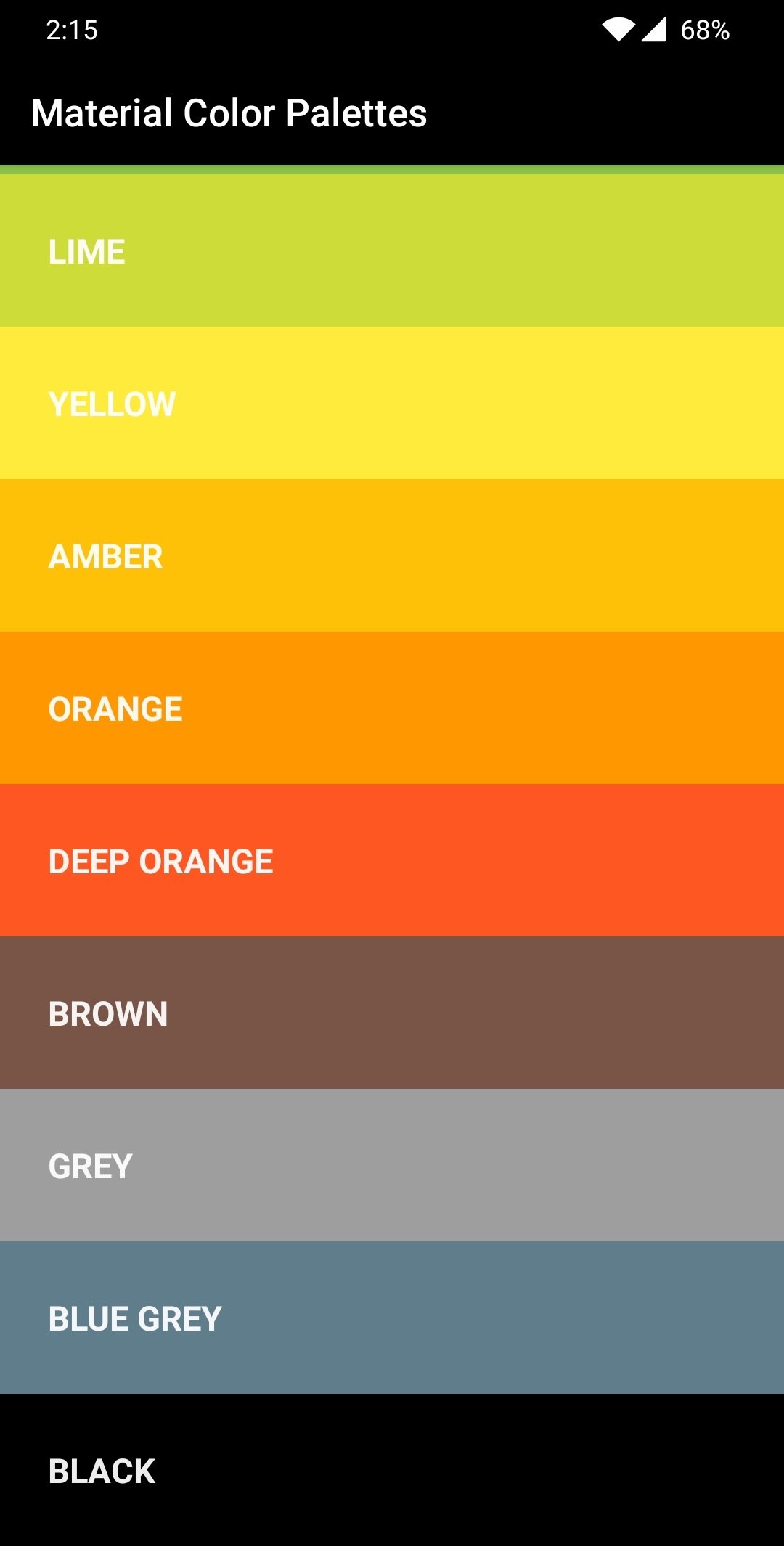 Material Colors - Material Color Palettes APK untuk Unduhan Android