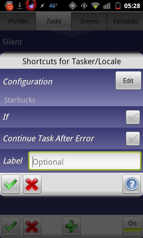 Shortcuts for Tasker/Locale Latest Version 1.0 for Android