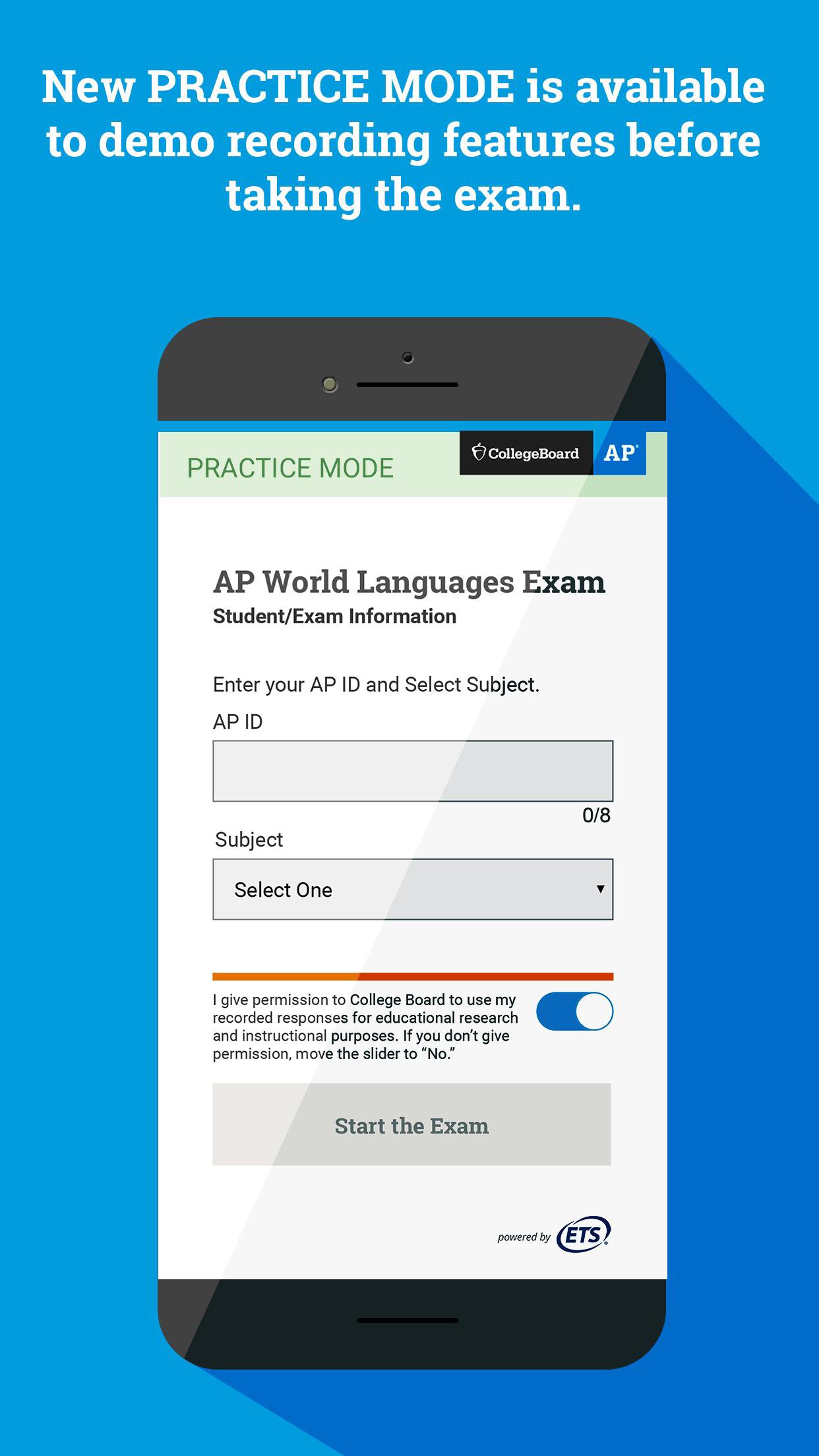 Descarga de APK de AP World Languages Exam App (AP WLEA) para Android