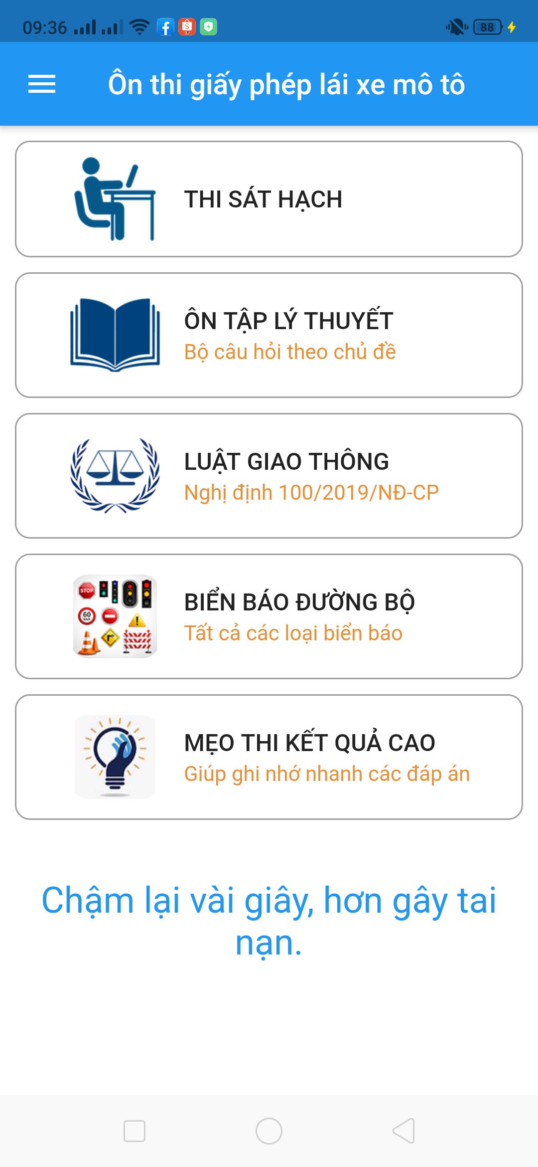 Ôn thi GPLX A1, A2, A3, A4 (Bộ APK for Android Download