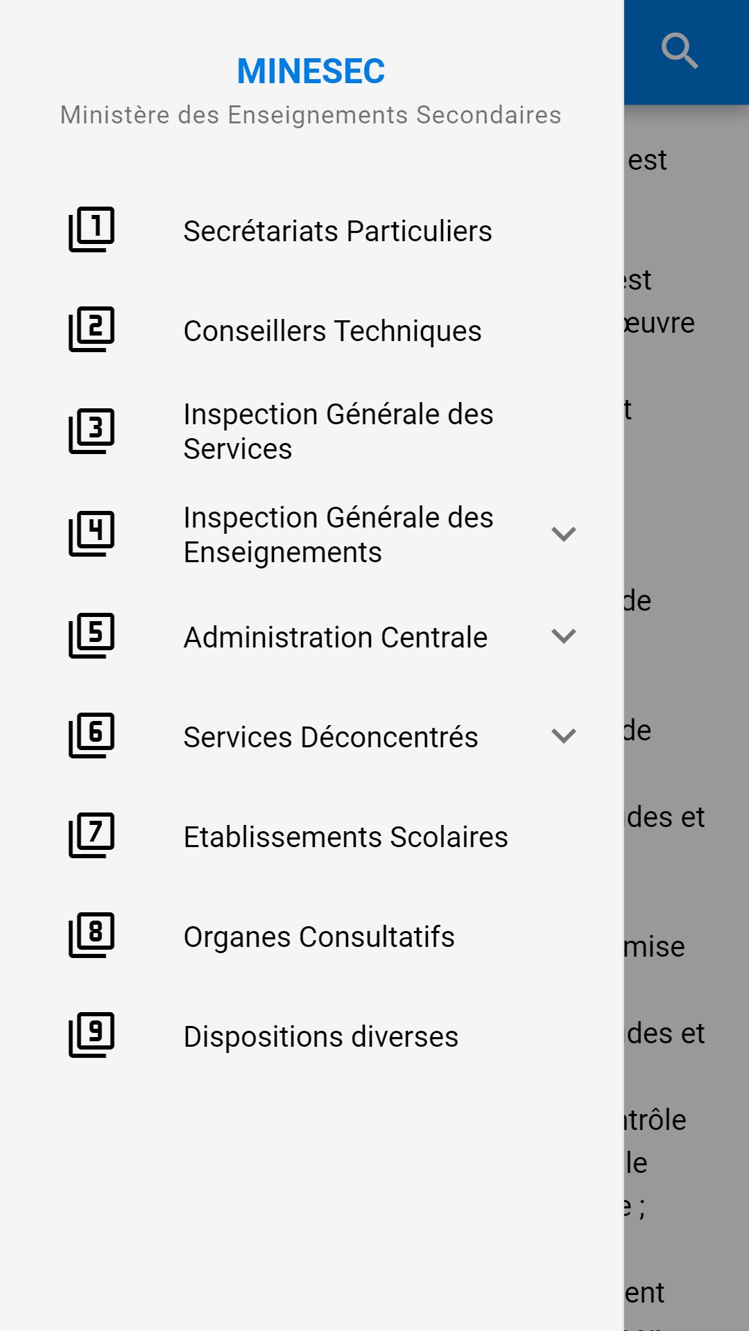 MINESEC: organigramme APK for Android Download