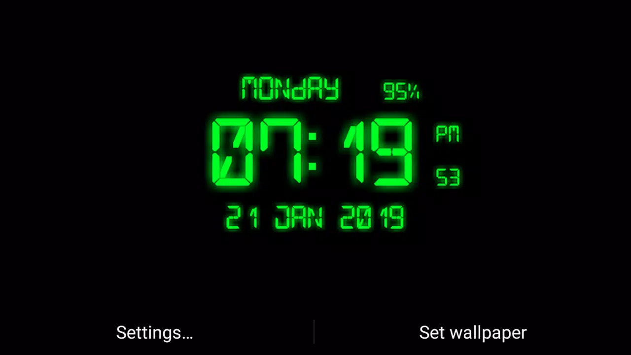 Digital Clock Wallpaper For Pc