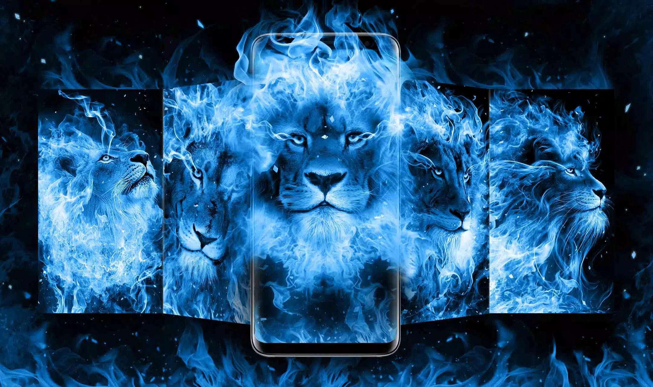 Blue Lion Wallpaper