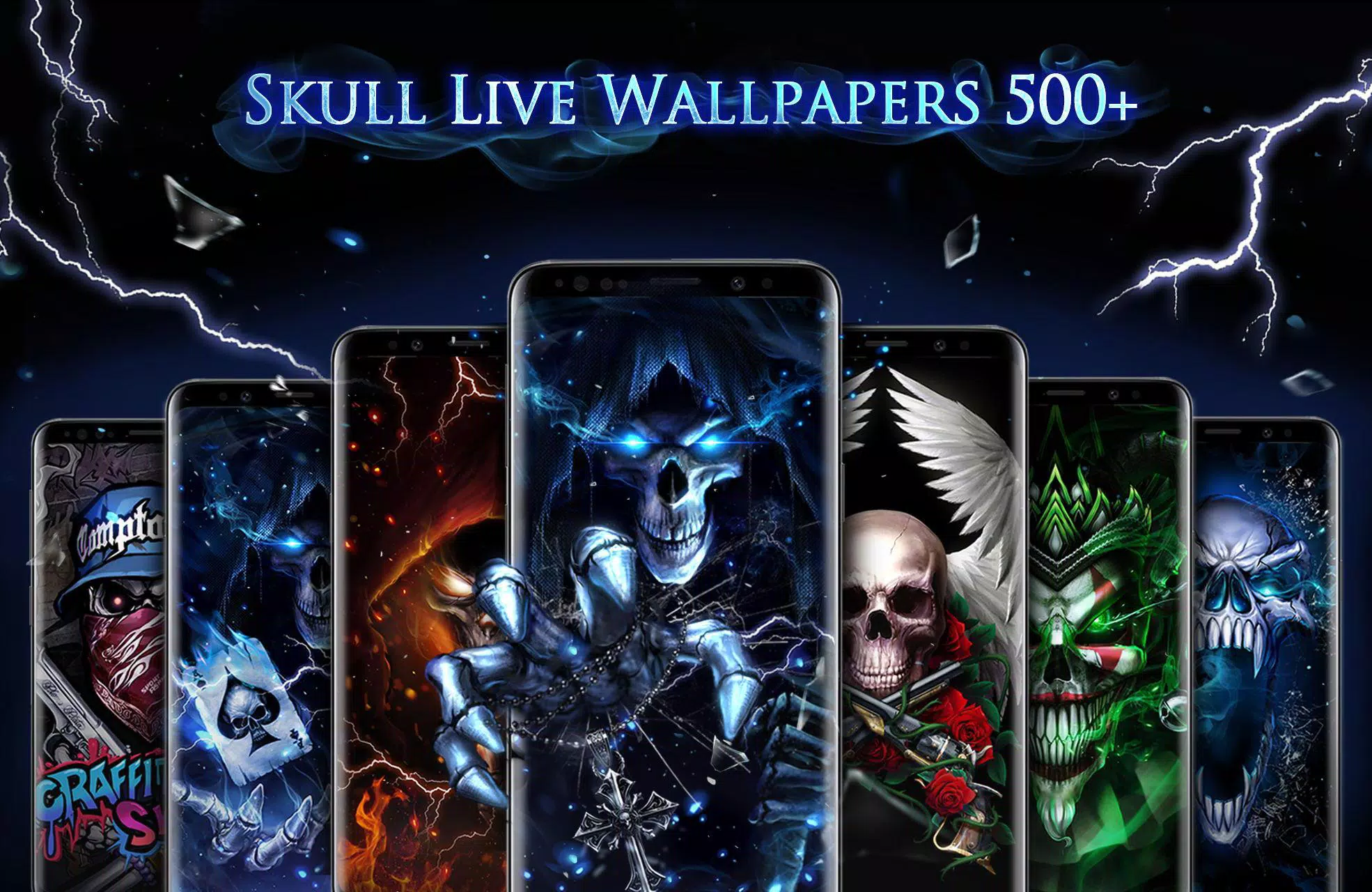 Blue Skull Wallpaper For Mobile