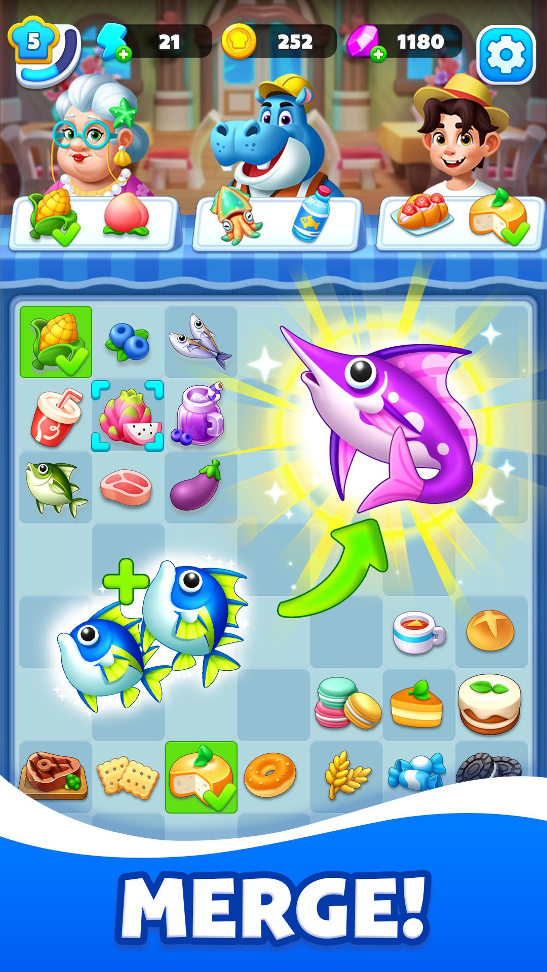 Descarga de APK de Merge Ocean - Chef Restaurant para Android