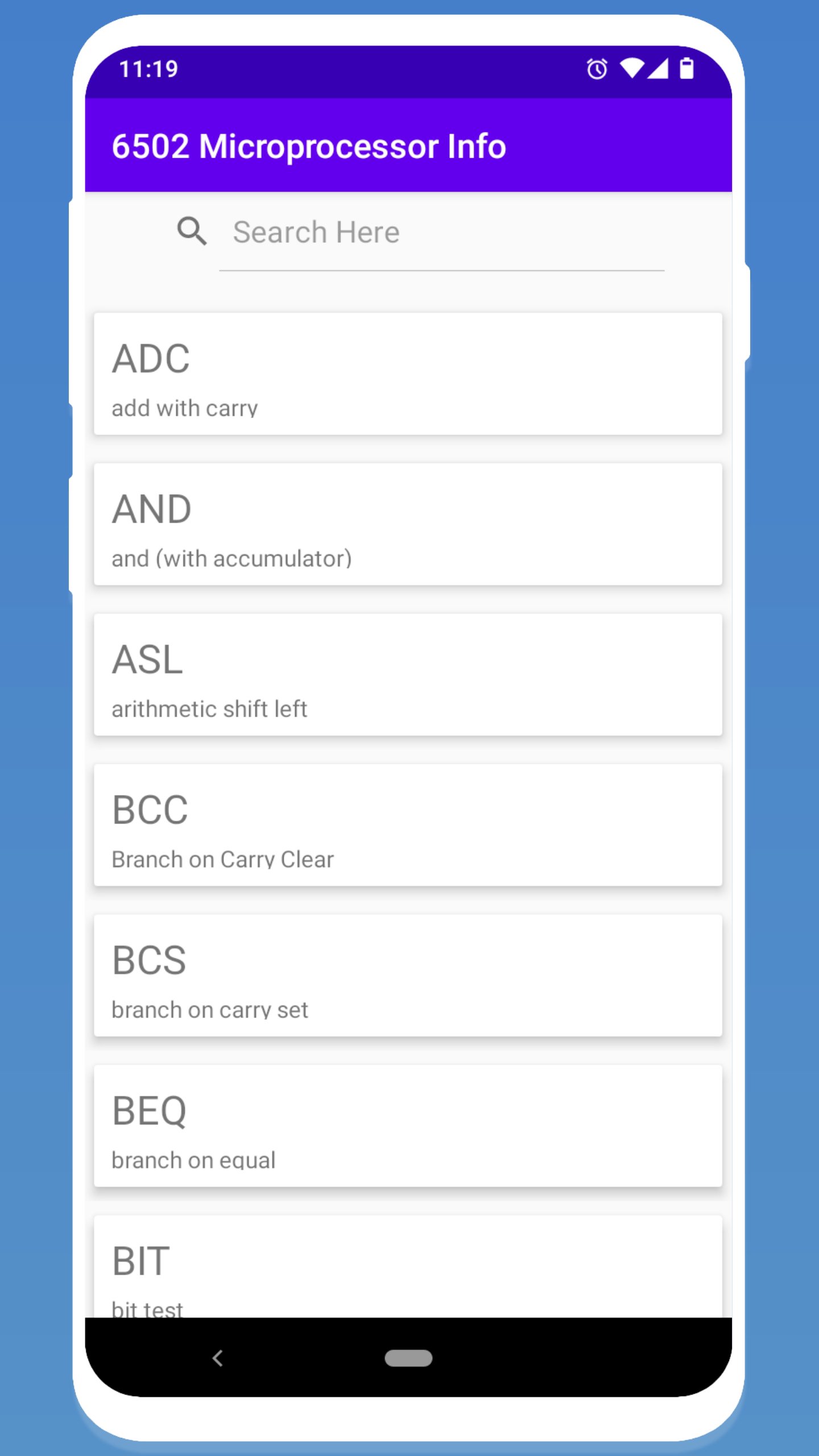6502 Microprocessor Info APK für Android herunterladen