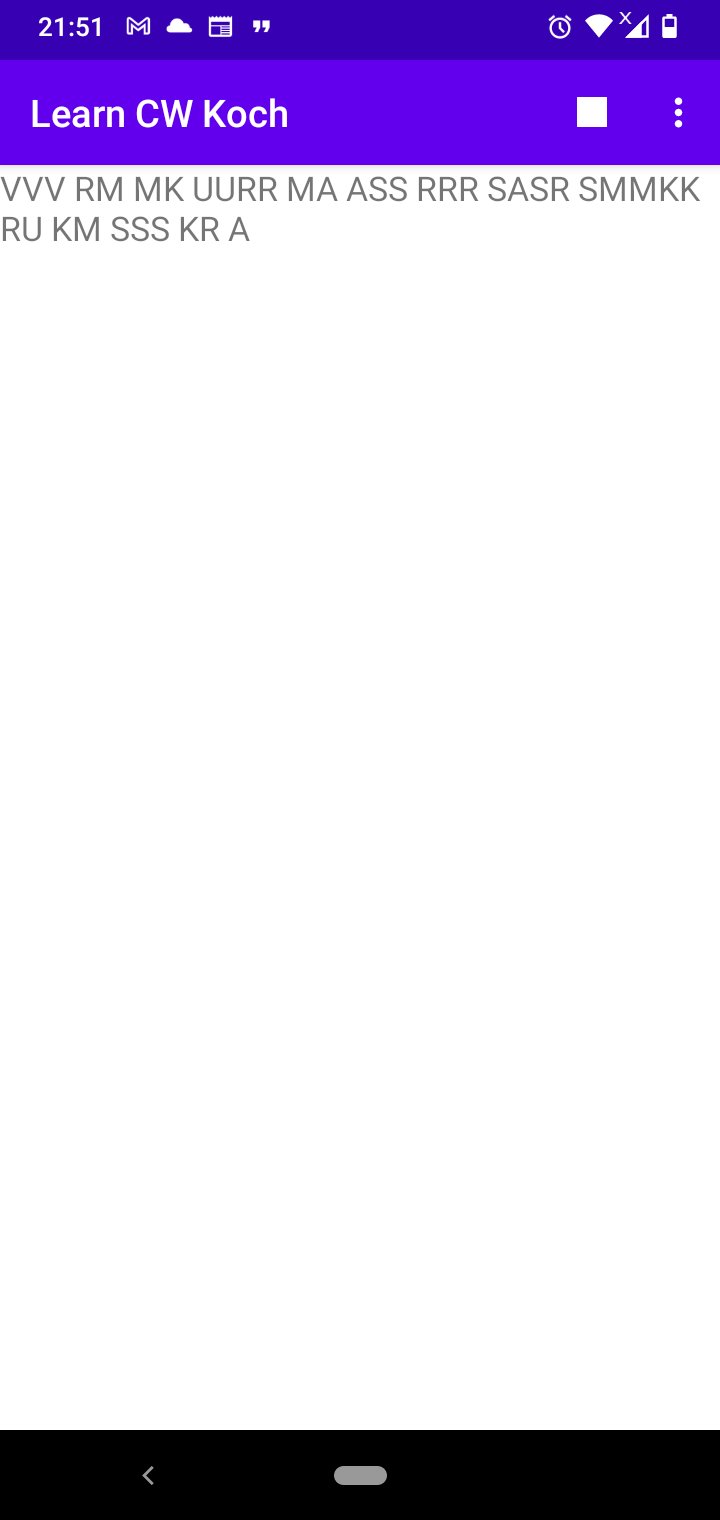 Learn CW Koch APK للاندرويد تنزيل