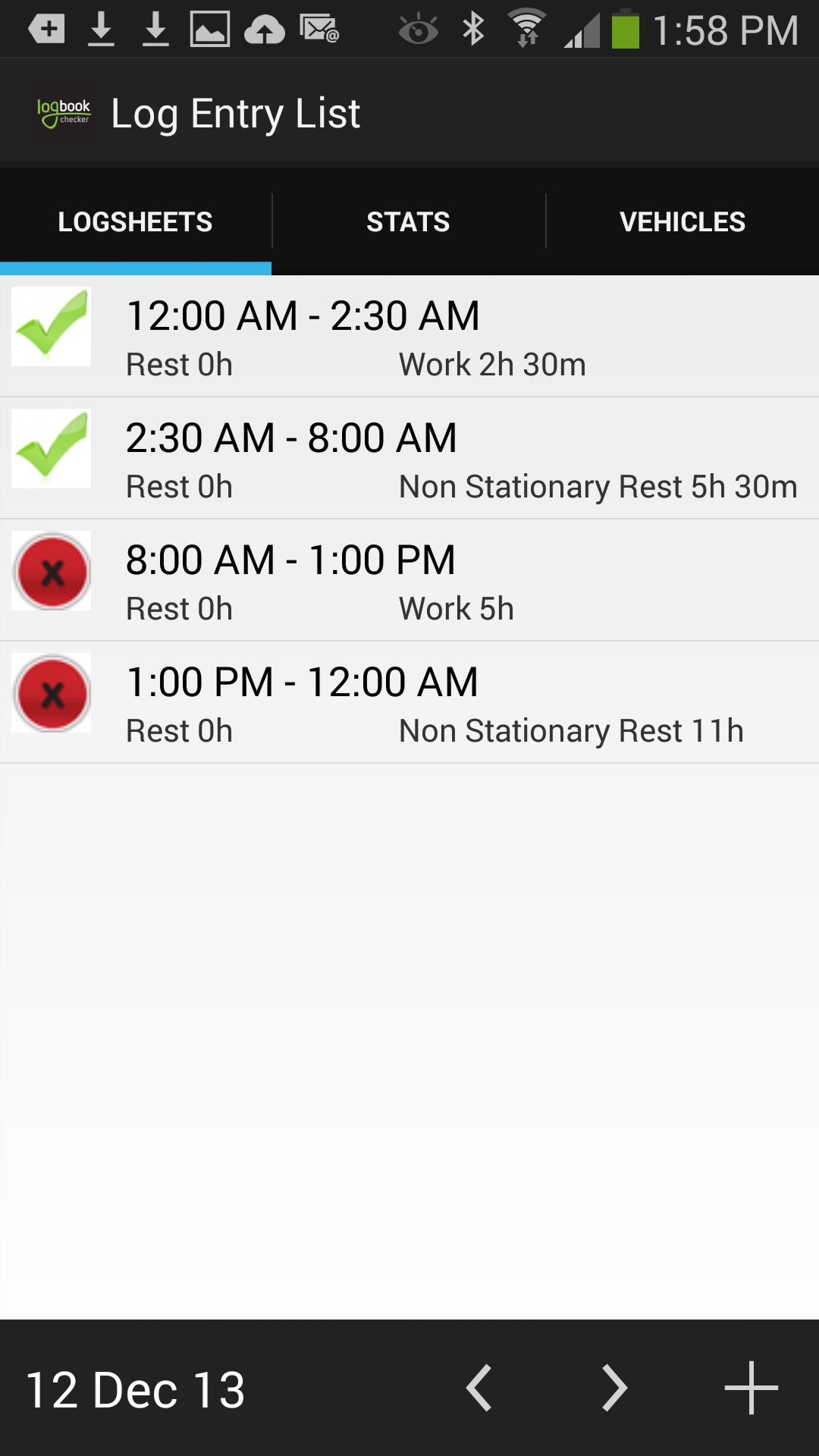 Logbook Checker Latest Version 4.22 for Android