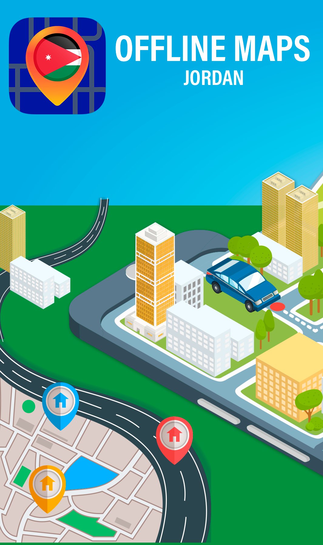 下載🔎Maps of Jordan: Offline Maps Without Internet 2.0.1安卓版APK