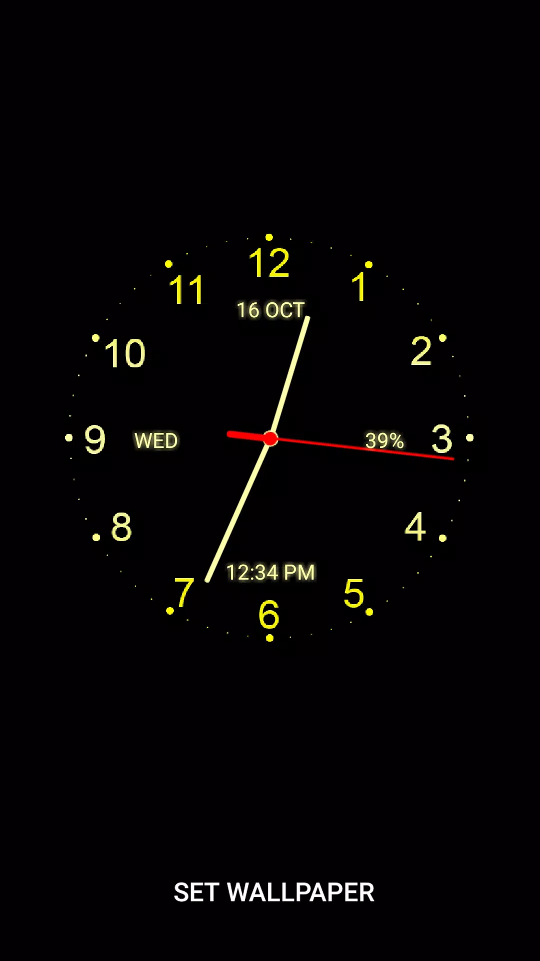 Live Clock Wallpaper