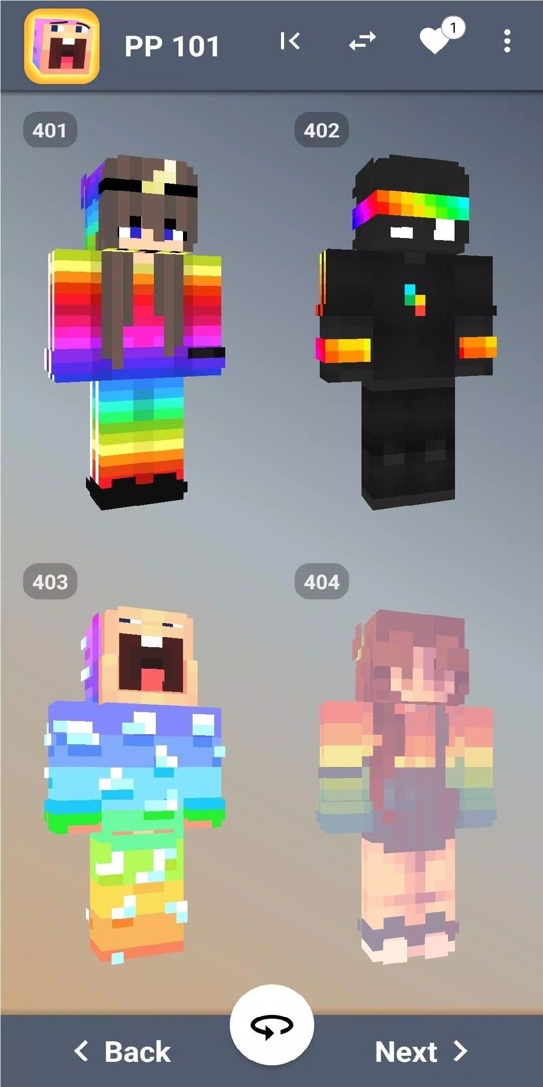 Minecraft Rainbow Skins For Girls