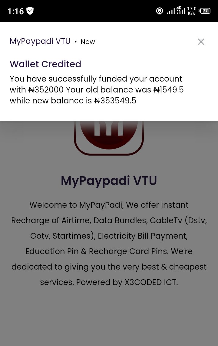 Download do APK de MyPaypadi VTU para Android