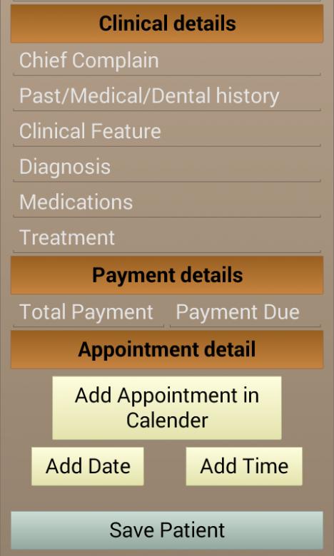 Dental Patient Data Android Ap La Última Versión 1.0 para Android Dental Patient Data Android Ap La Última Versión 1.0 para Android