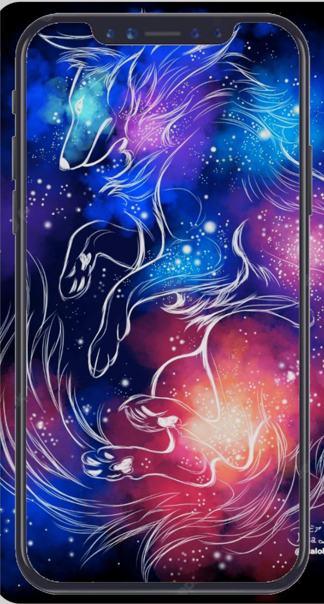 Descarga De Apk De Neon Galaxy Wolf Wallpaper Hd Para Android