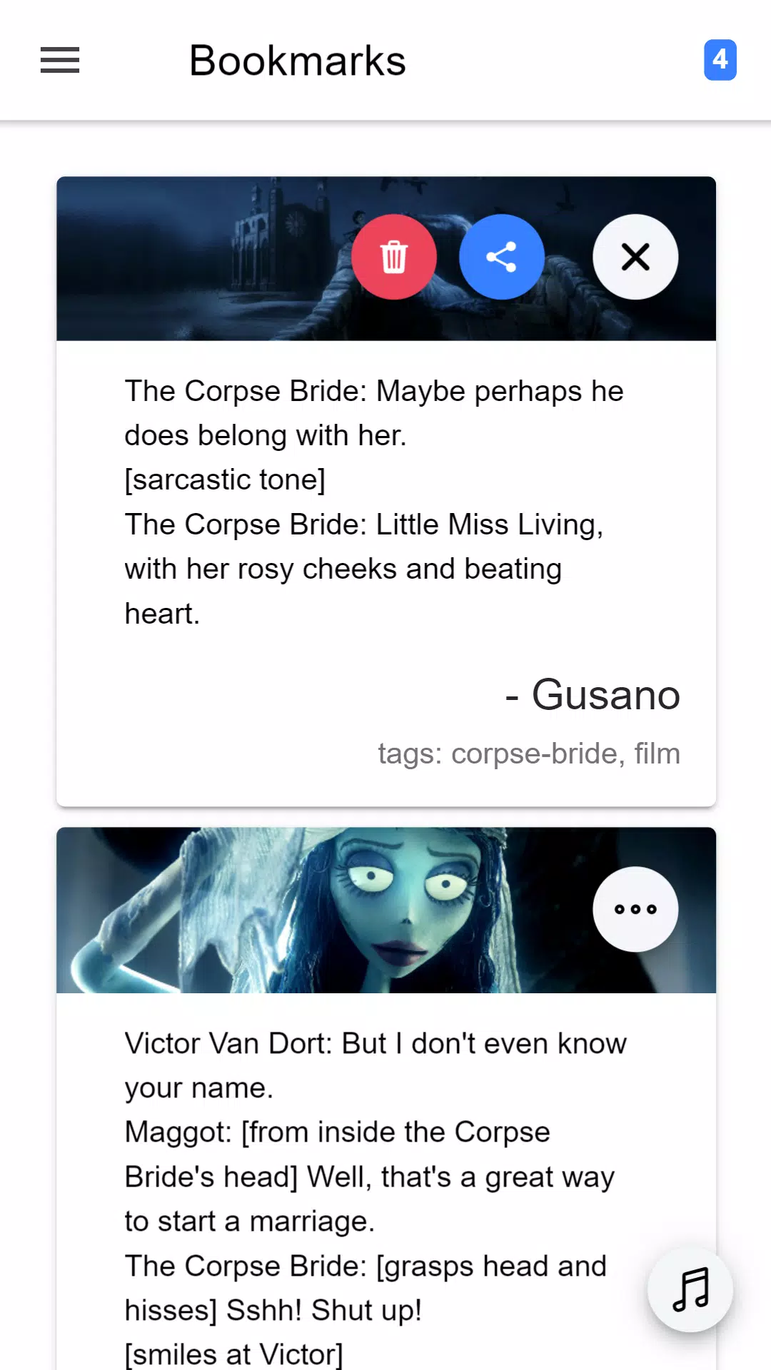 The Corpse Bride Quotes