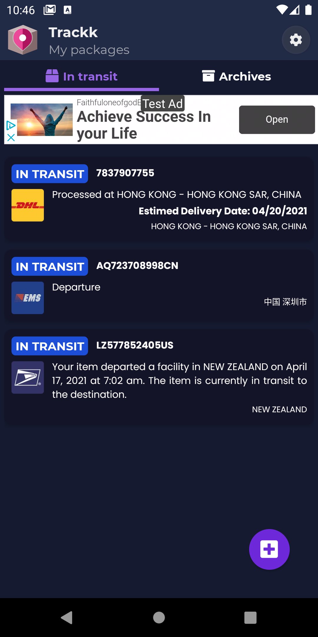 Trackk: Track Parcels USPS, DH APK for Android Download