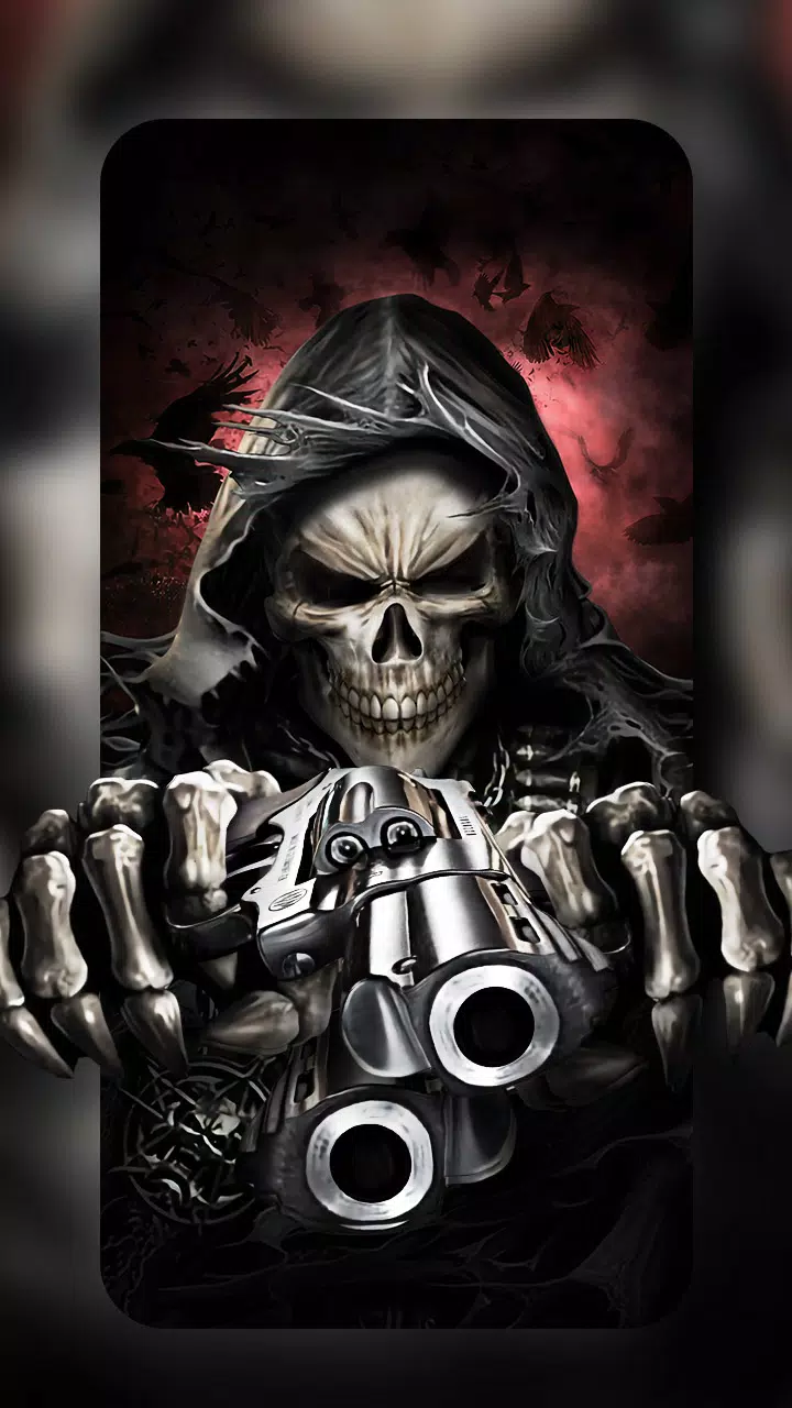 Skull And Guns Wallpaper