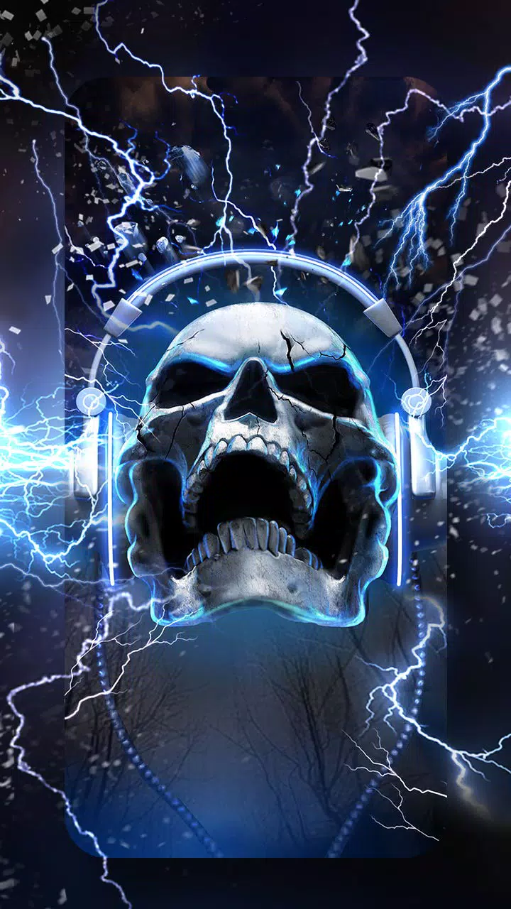 Electric Skull Wallpaper