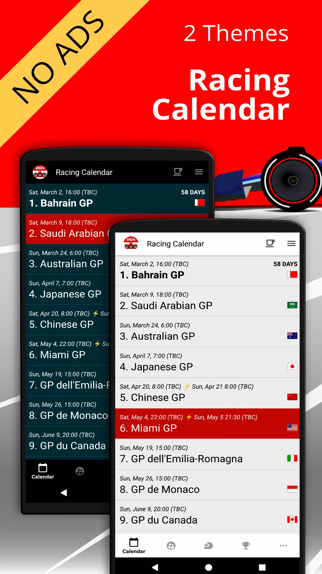 Racing Calendar 2025 + Ranking APK 안드로이드용 다운로드 - 최신 버전