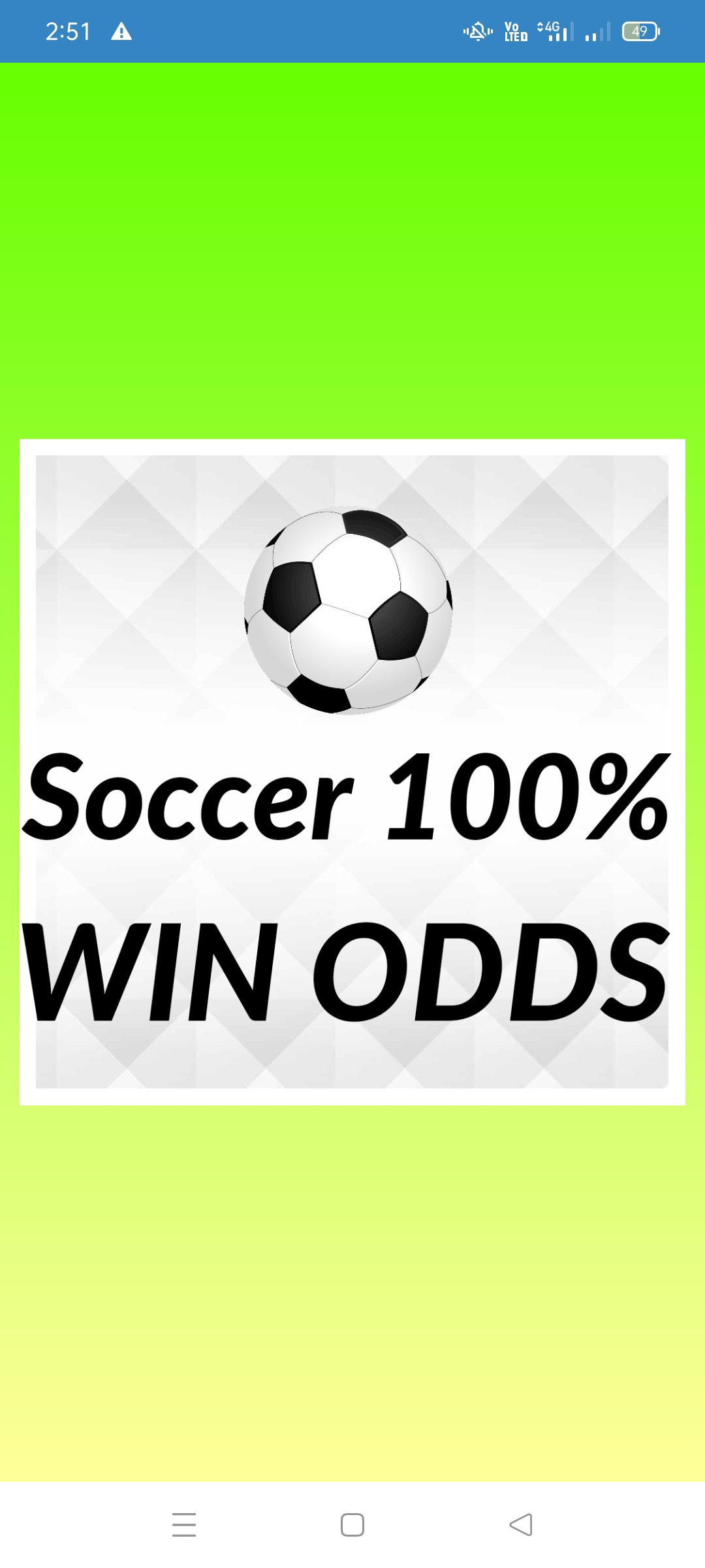 Soccer 100% WIN ODDS APK for Android Download