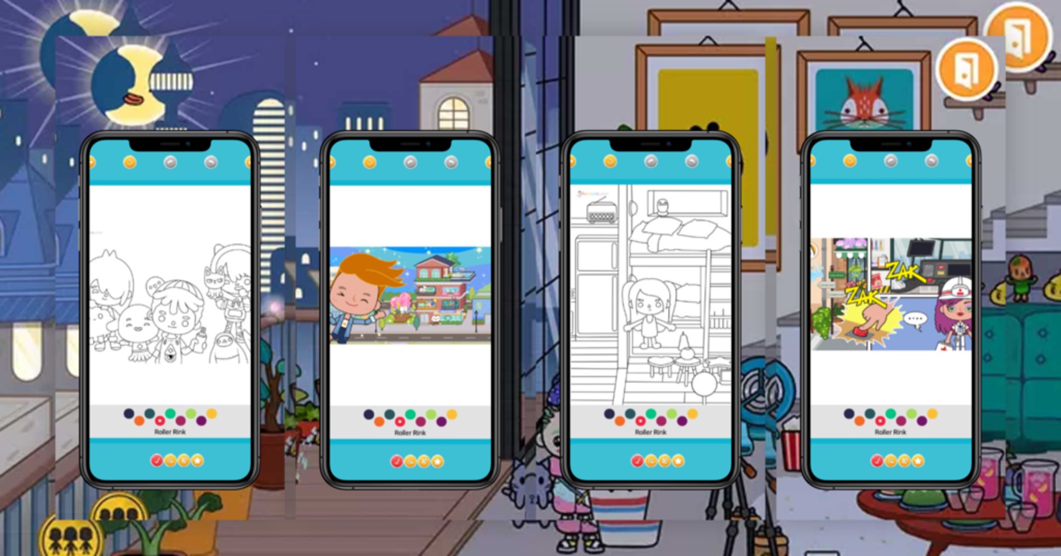 Miga Town House Coloring Book APK للاندرويد تنزيل