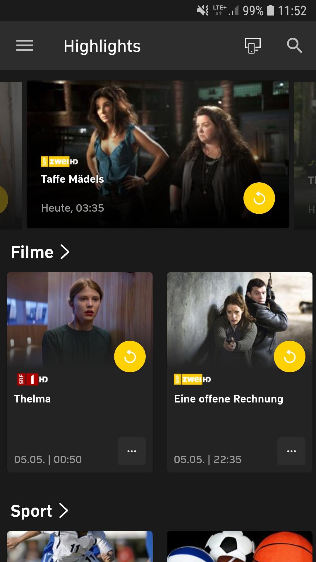 Salt TV für Android - APK herunterladen